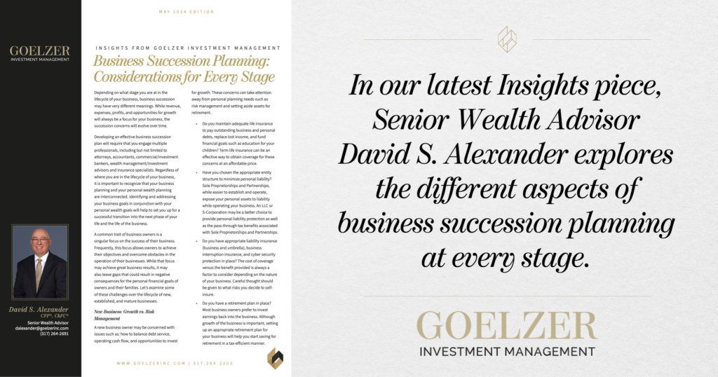 Business Succession Planning: Considerations for Every Stage | Goelzer ...