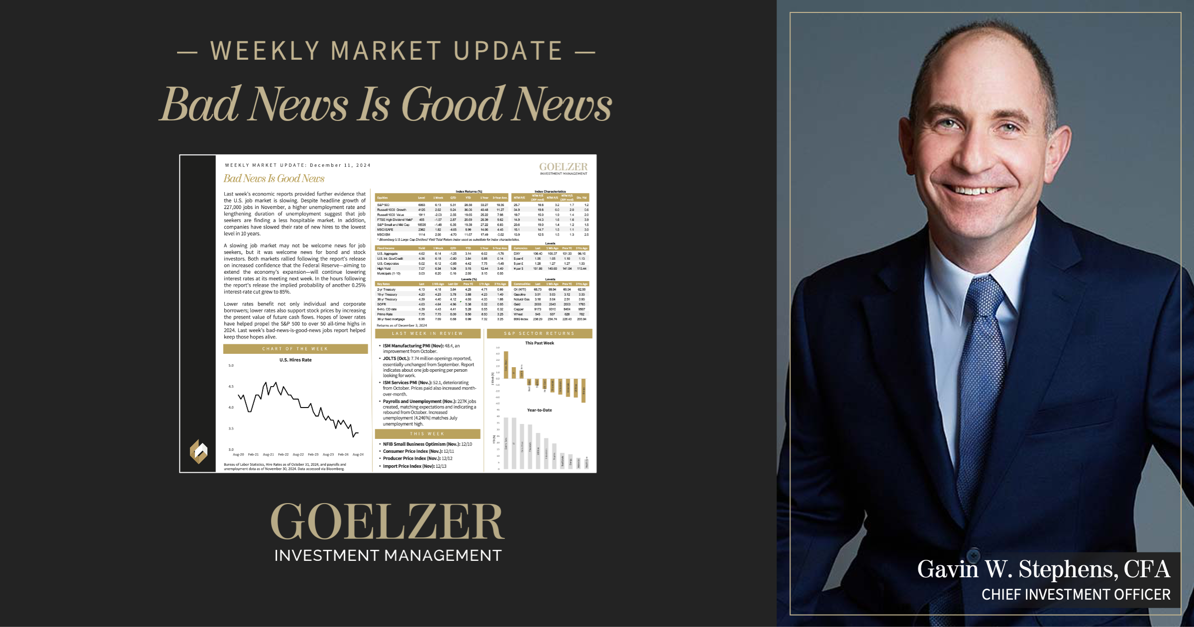 December 11, 2024: Bad News Is Good News | Goelzer Investment Management